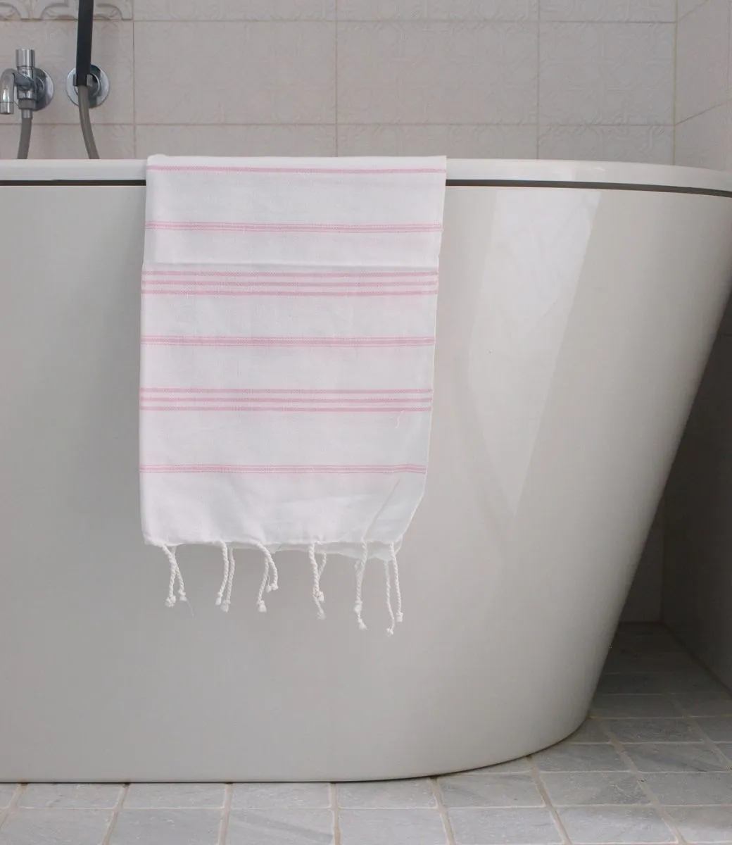 Roze hamam handdoek kopen? Die bestel je voordelig bij Hamamdoeken.com ...