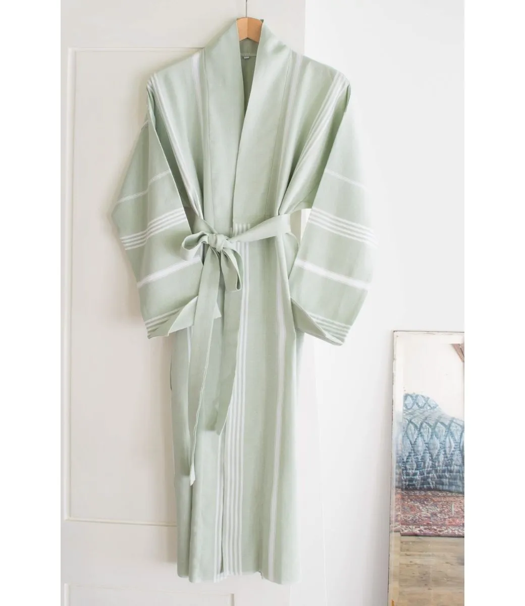 Dunne badjas voor sauna | Hamam badjas Ottomania kopen - Hamamdoeken.com