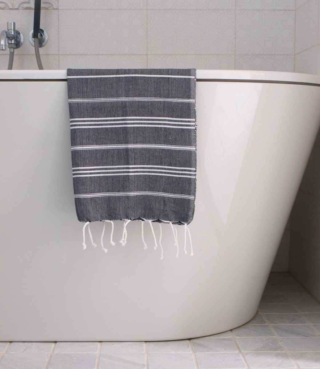 Zwart hamam handdoek kopen? Die bestel je voordelig bij Hamamdoeken.com ...