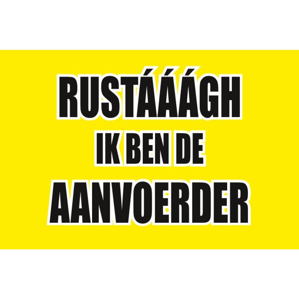 Aanvoerdersband Rustaagh - SoccerConcepts