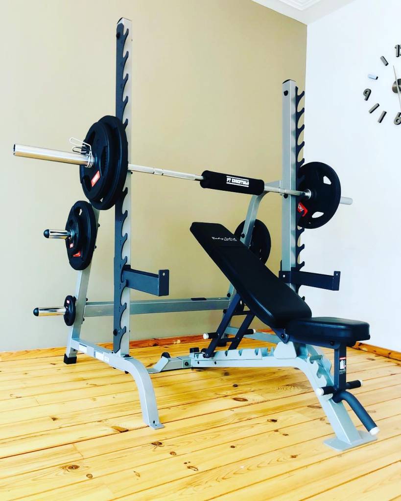 Body-Solid SDIB370 Multipress Combo (Bench + Rack) - Fitnesskoerier.nl