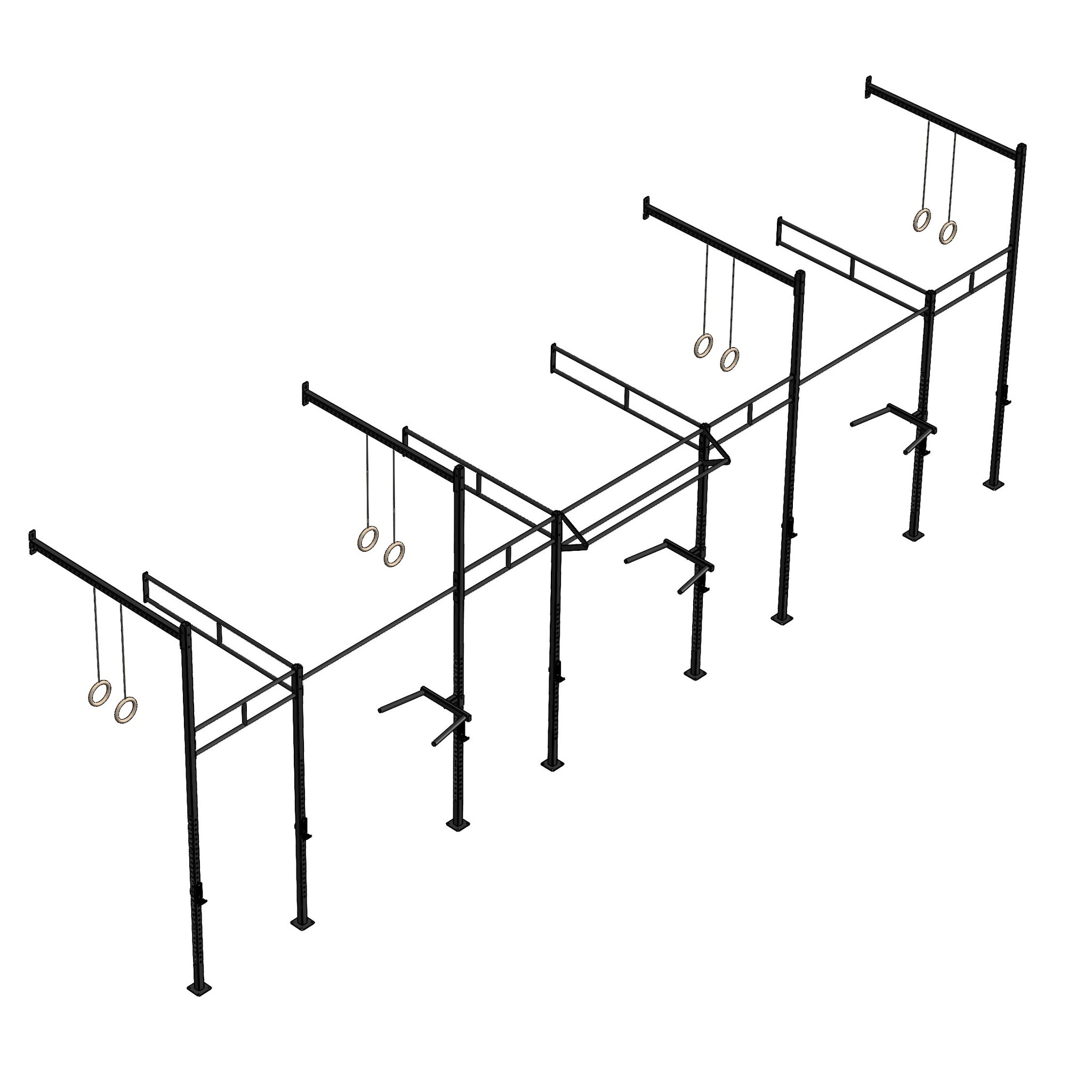 PT Essentials Heavy Duty Wall-Mounted Crossfit Rig - Fitnesskoerier.nl