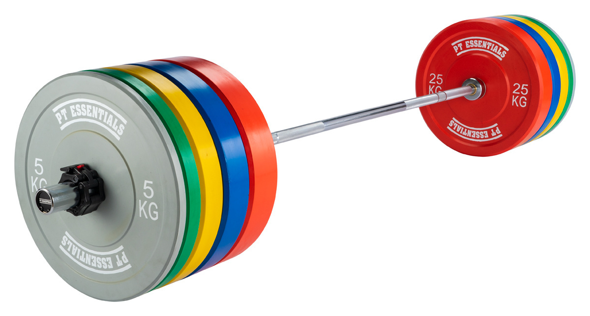 PT Essentials ECHO PRO Coloured WOMENS CROSSFIT Bumperplate Haltersets ...
