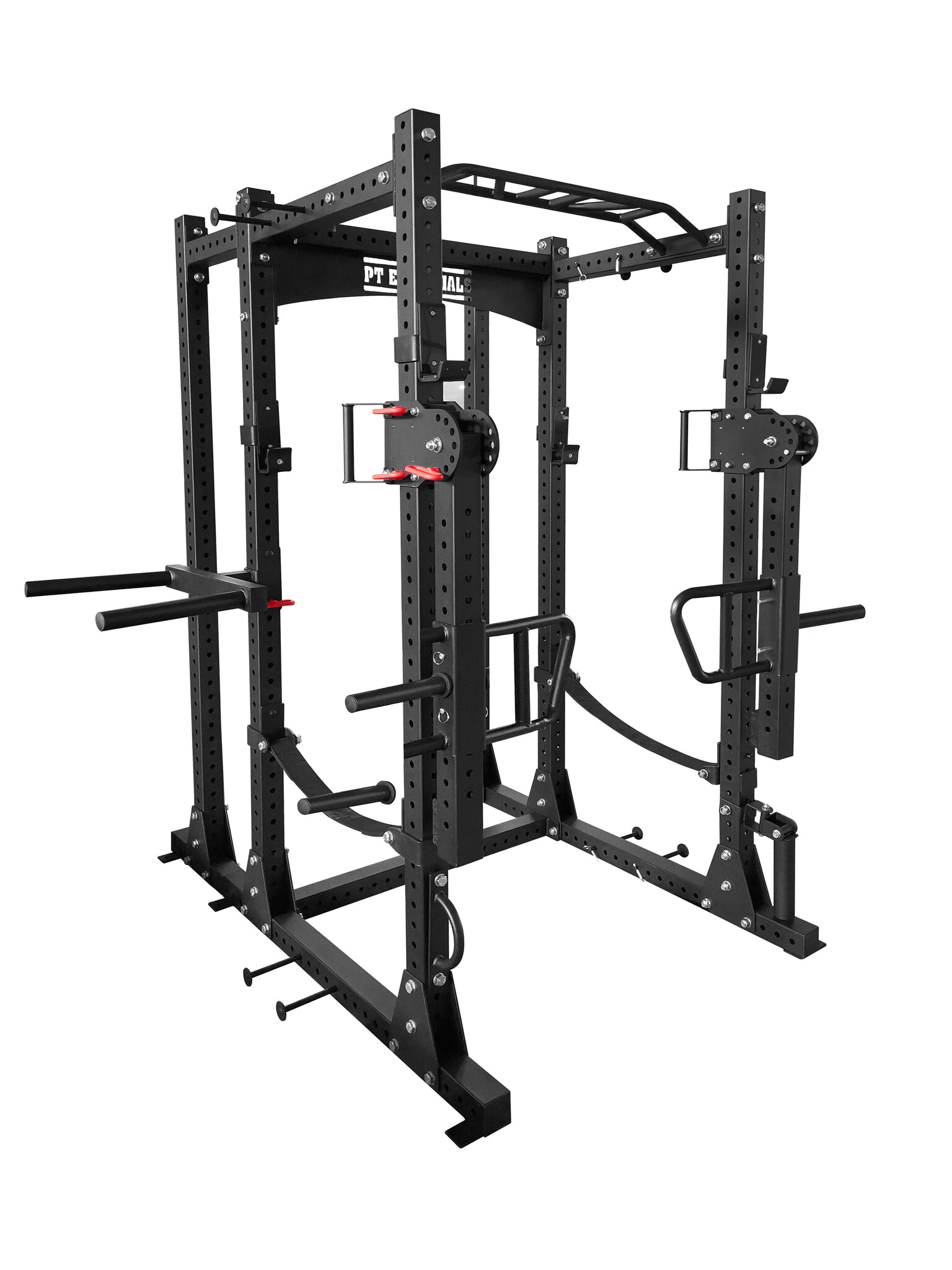 THE CAGE Power Rack met Jammer Arms en Weighthorn Extensie ...