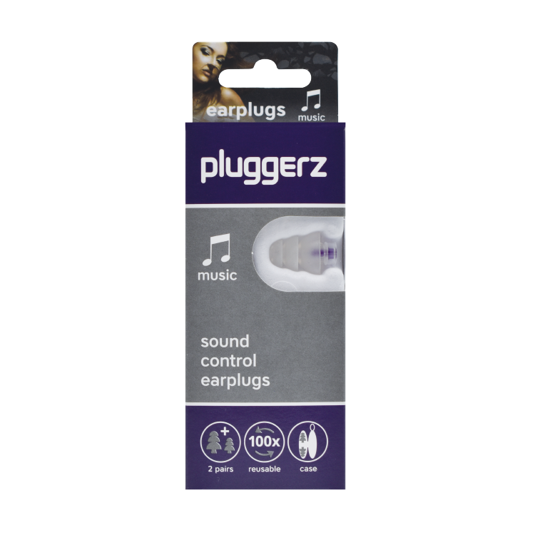 Pluggerz earplugs Music - 2 paar oordoppen voor muziek - KNO-winkel.nl