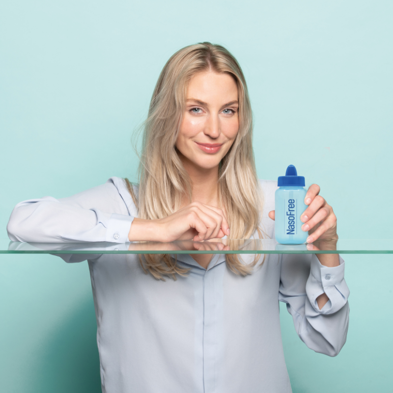 NasoFree Startset - Neusdouche met nasaal spoelzout - KNO-winkel.nl