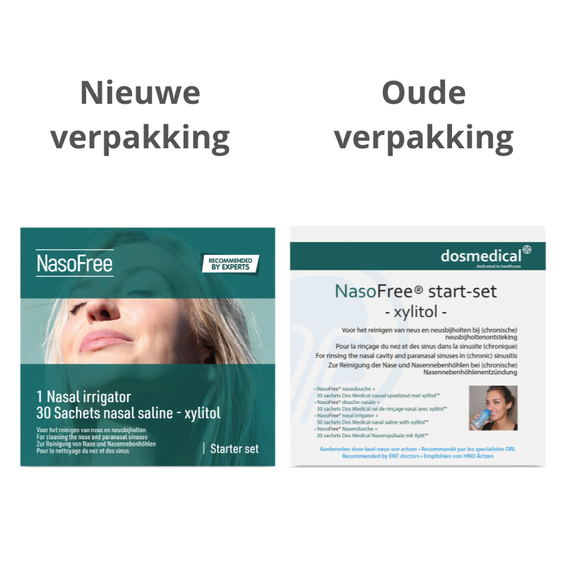 NasoFree starter set with nasal rinse salt xylitol - kno-winkel.nl ...