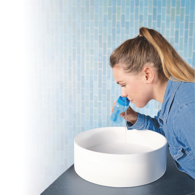 NasoFree NasoFree Nasal Shower Starter Set with nasal rinse salt - kno ...