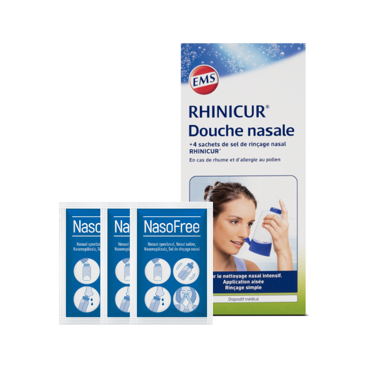 Rhinicur Rhinicur nasal douche with NasoFree nasal rinse salt - kno ...