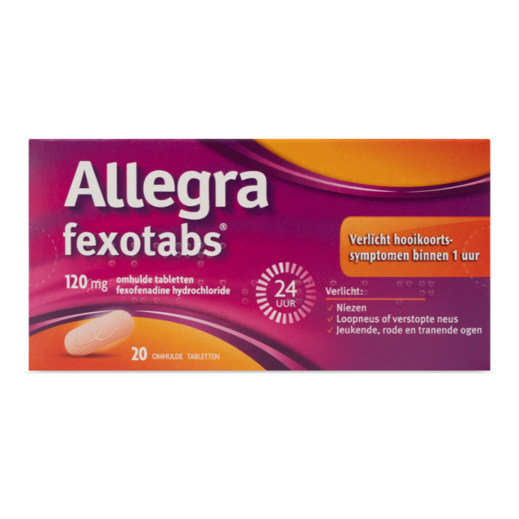 Allegra fexotabs, 120 mg omhulde tabletten - KNO-winkel.nl