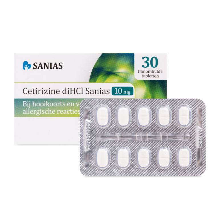 Sanias Cetirizine diHCl Sanias 10 mg, film-coated tablets - kno-winkel ...