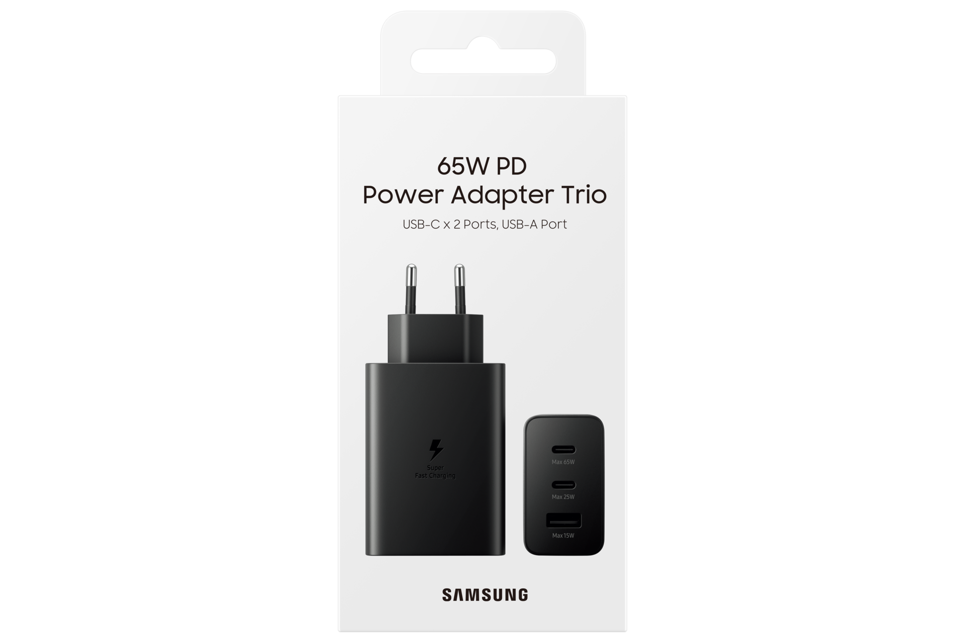 Samsung Trio Charger with 3x USB Ports (USB-C + USB-C + USB-A), EP ...