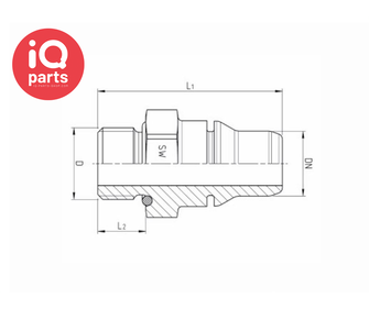 VDA Screw-in nipple NW16 - M20 x 1.5 | IQ-Parts-Shop