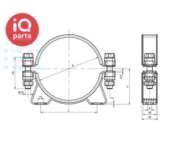 Normafix Retaining clamps with brackets HMK SPGU 6025 HD | W1 | IQ ...