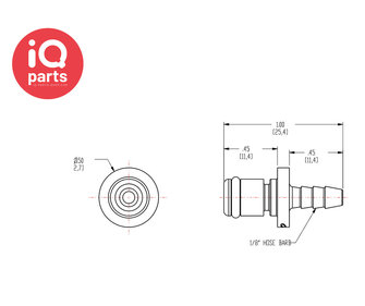 CPC - PMC2202/PMCD2202 | Stecker | Acetal | Schlauchanschluss 3,2 mm ...