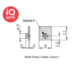 STAUFF Weld Plate Standard Series | Type SP | Metric | IQ-Parts-Shop