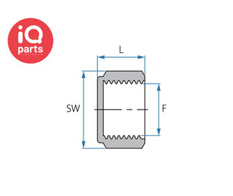 TEFEN PVDF Pipe Cap | BSPT | Female | BSPT | IQ-Parts-Shop