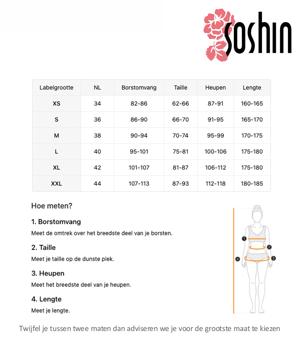 SOSHIN | Sylvia nylonbody met ronde hals | SOSHIN.nl - SOSHIN.nl
