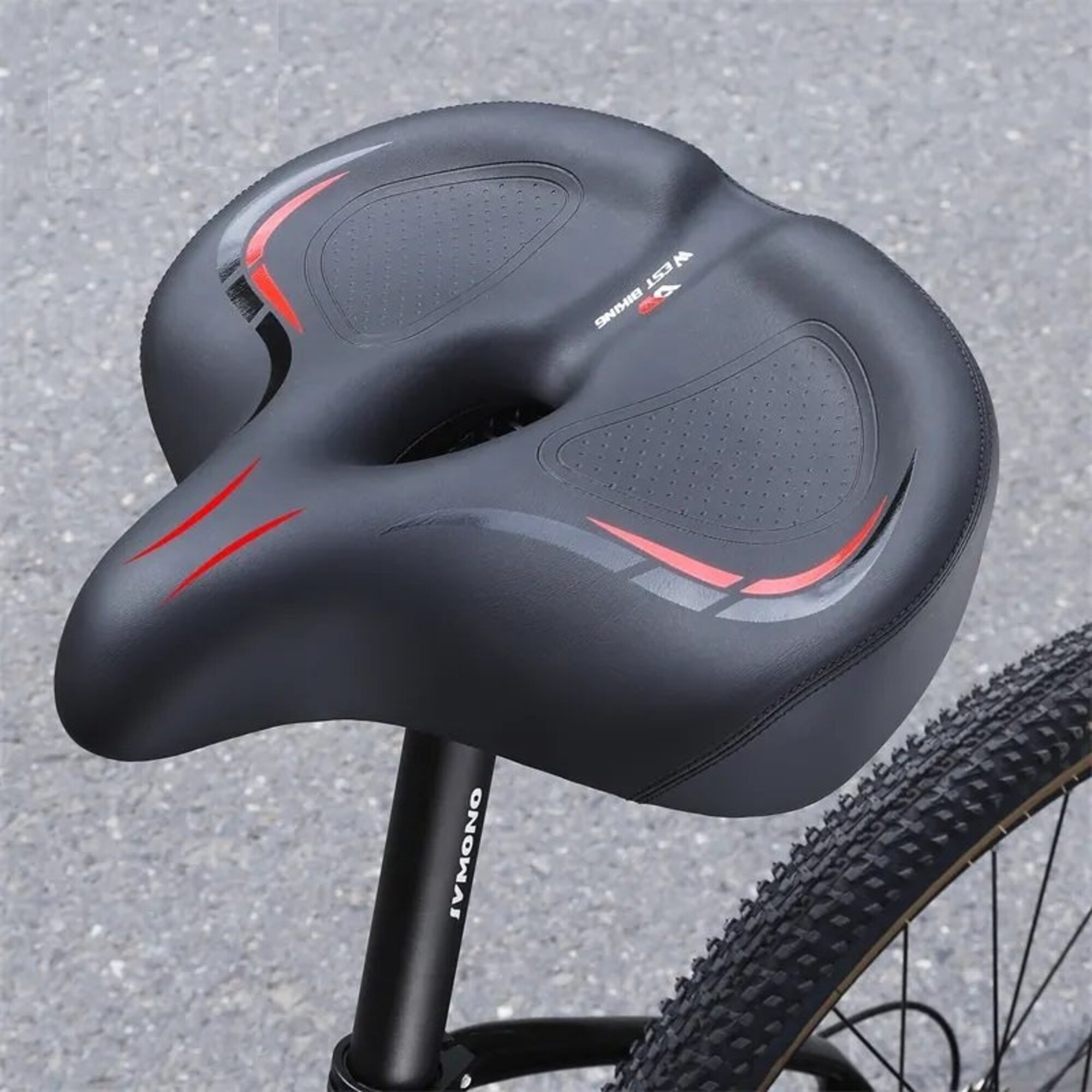 Fietszadel City Comfort Extra breed XXXXL Fietszadel Tegen Zadelpijn ...
