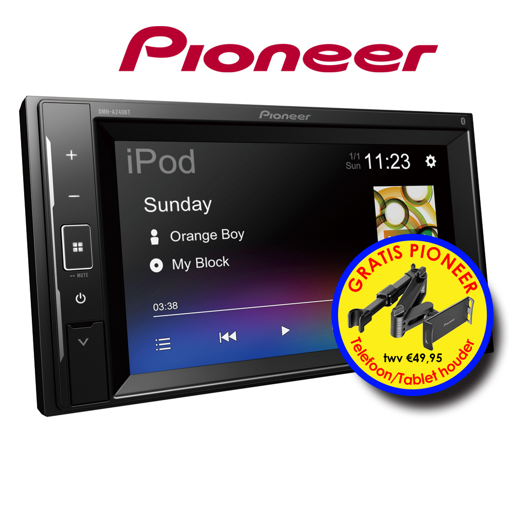 Pioneer DMH-A240BT | Actieprijs 149,00 bij 3H