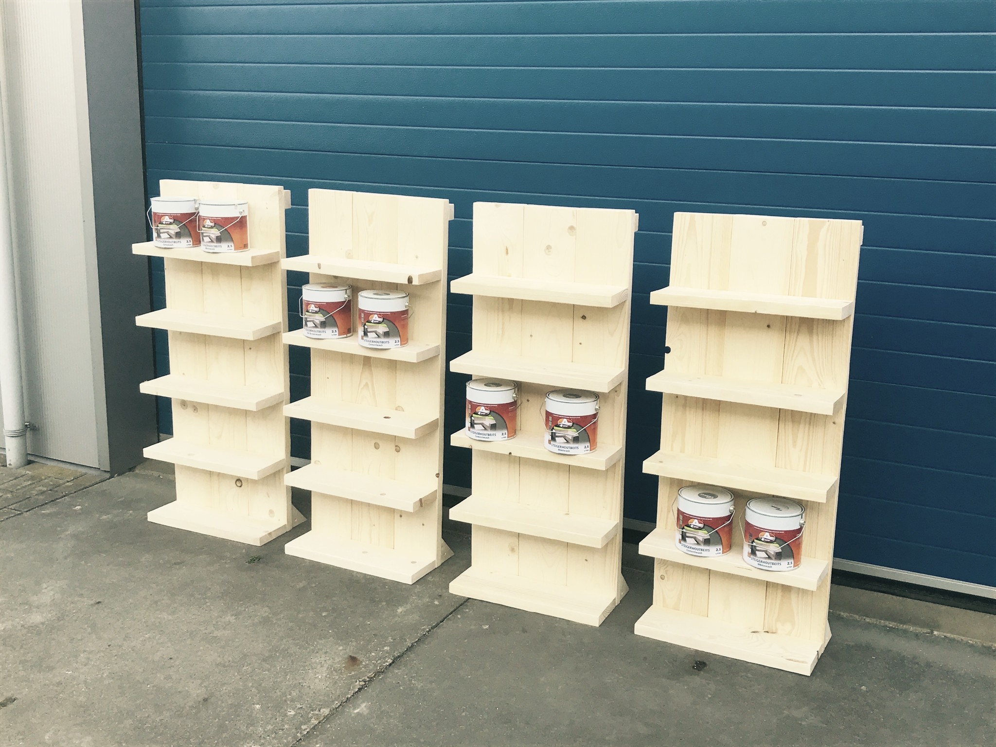 Displays & Stellingkasten - Maatwerk Steigerhout