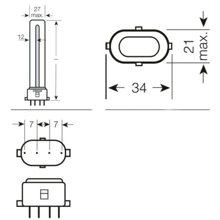 DULUX S/E 11W/827 - Lamp Belgie