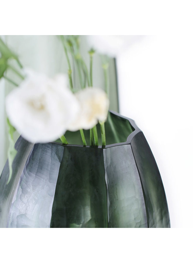 Vase Koonam M | Light Steel Gray / Black Steel Gray - NU PUUR & GROEN B.V.