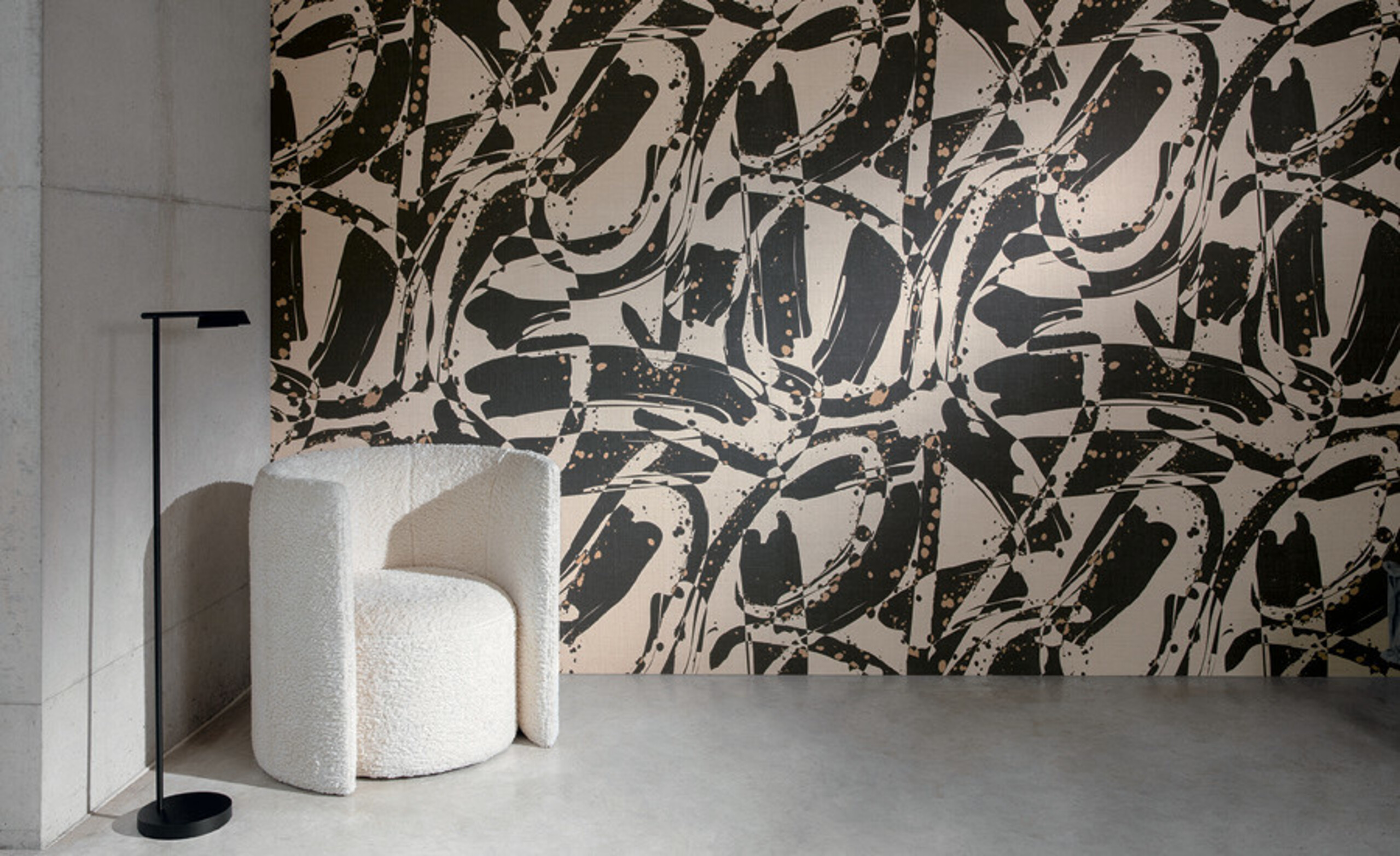 Wallcoverings Vol.1 | Vandal Wall Mural Monochrome - NU PUUR & GROEN B.V.