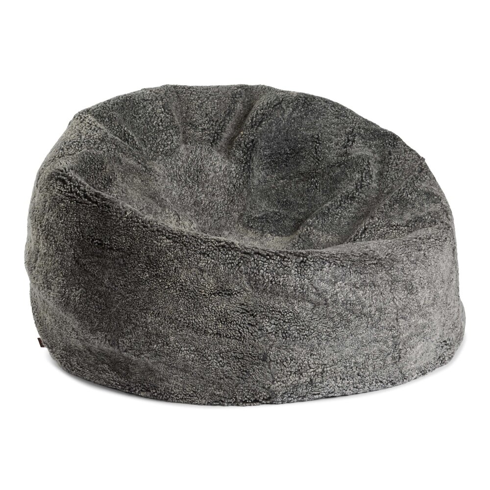 Zitzak Schapenvacht | New Zealand Shortwool Graphite 73x74 - NU PUUR ...
