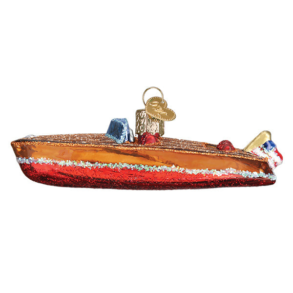 Klassieke Houten Boot | Kerst ornament - NU PUUR & GROEN B.V.