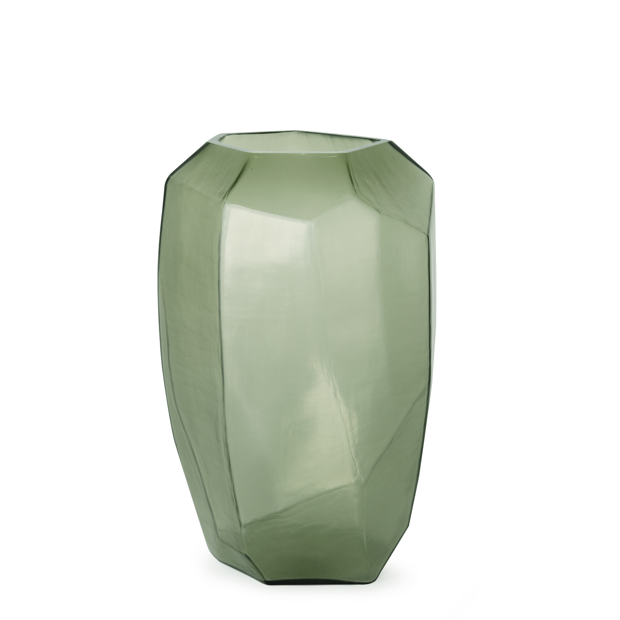 GUAXS Vase Cubistic Tall Light Steelgrey Ø31 x H48 cm - NU PUUR & GROEN ...