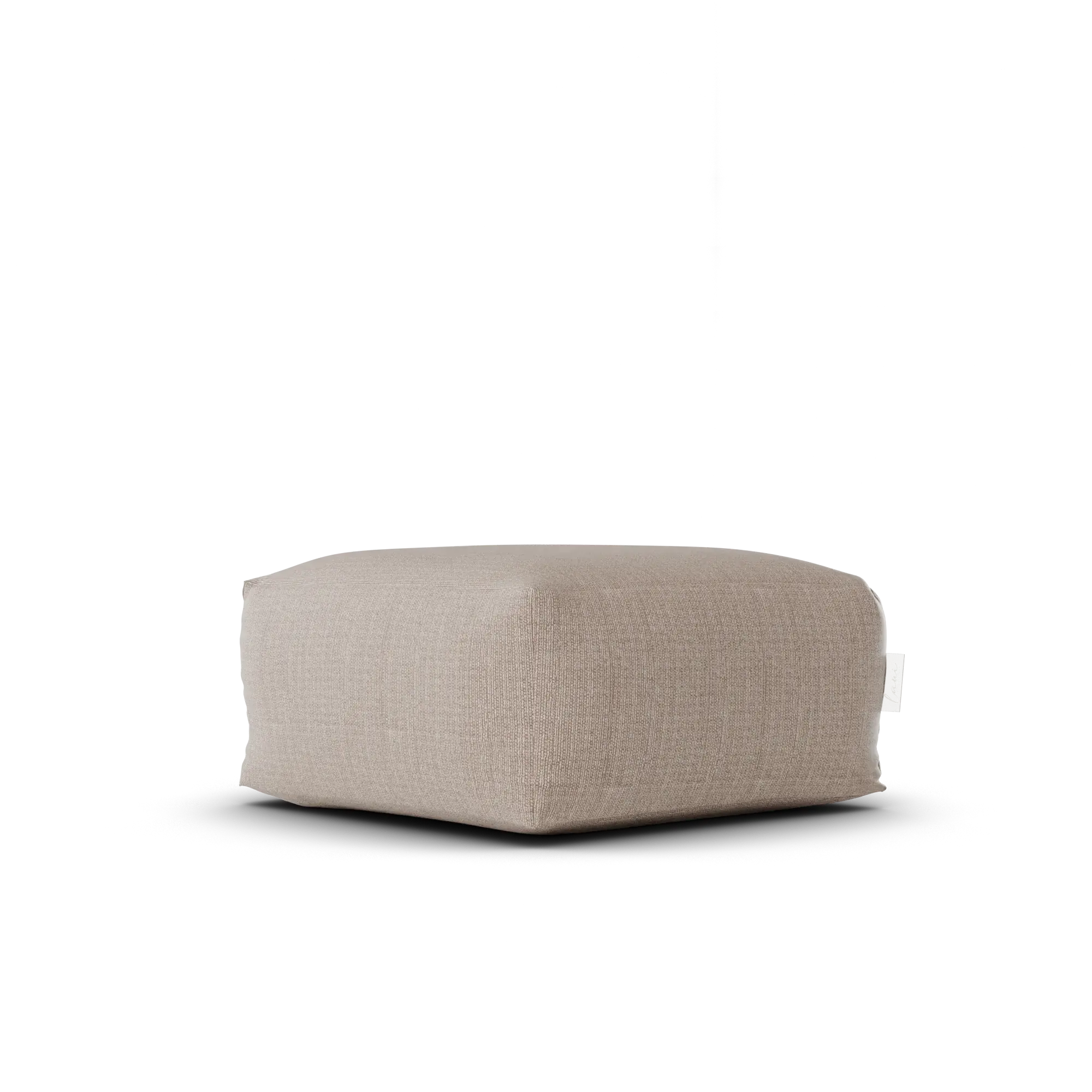 Boho Square Pouf | Taupe - NU PUUR & GROEN B.V.