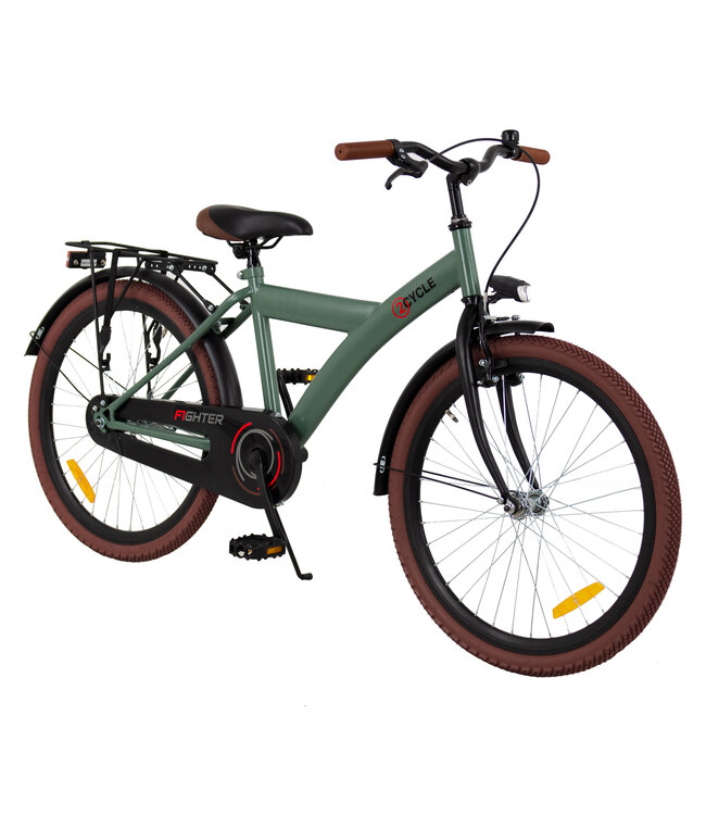 2Cycle - Jongensfiets - 24 inch - Groen - Kinderfiets - 24 inch fiets ...