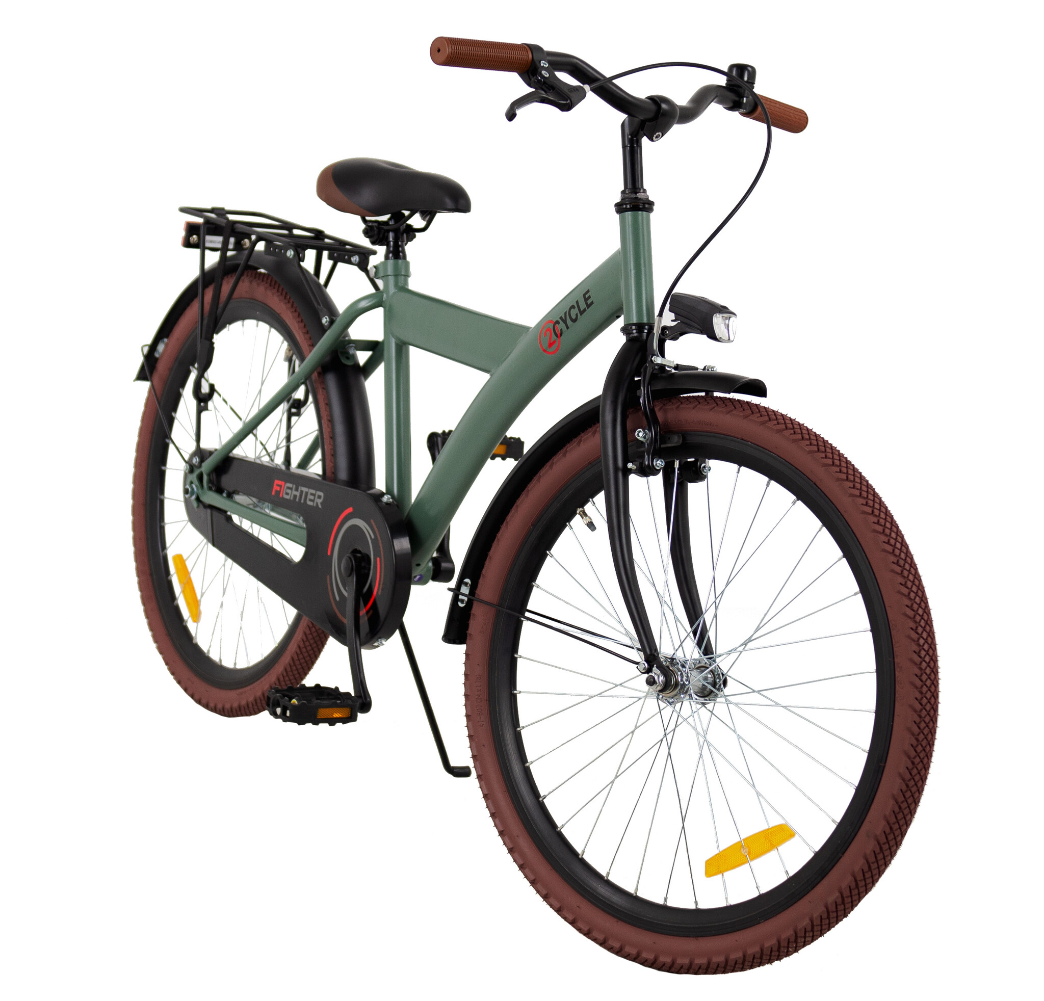 2Cycle - Jongensfiets - 24 inch - Groen - Kinderfiets - 24 inch fiets ...
