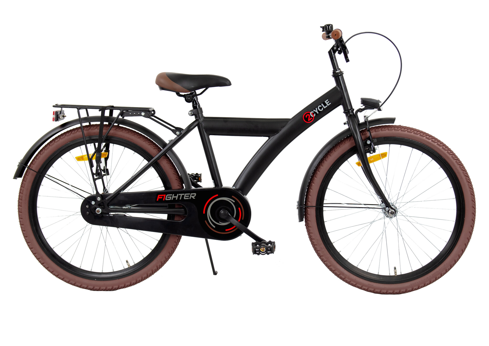 2Cycle 24 inch jongensfiets zwart online kopen - Prijskiller.nl
