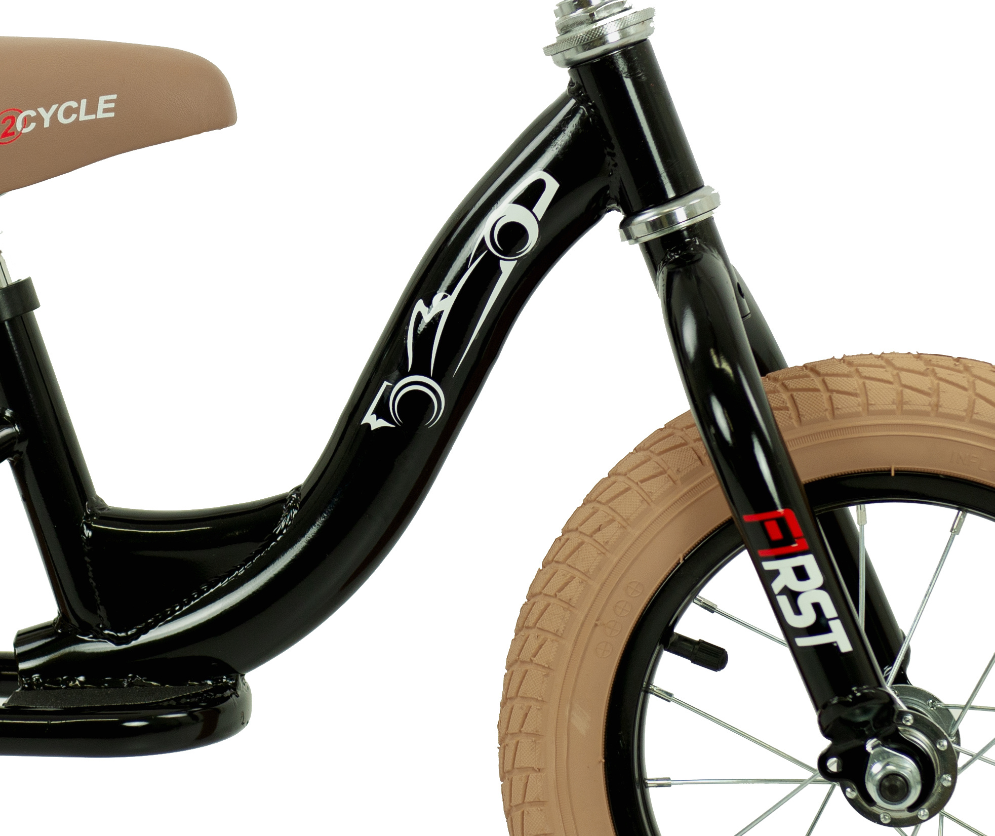 2Cycle - Loopfiets - First - Luchtbanden - Zwart - Loopfiets 2 jaar ...