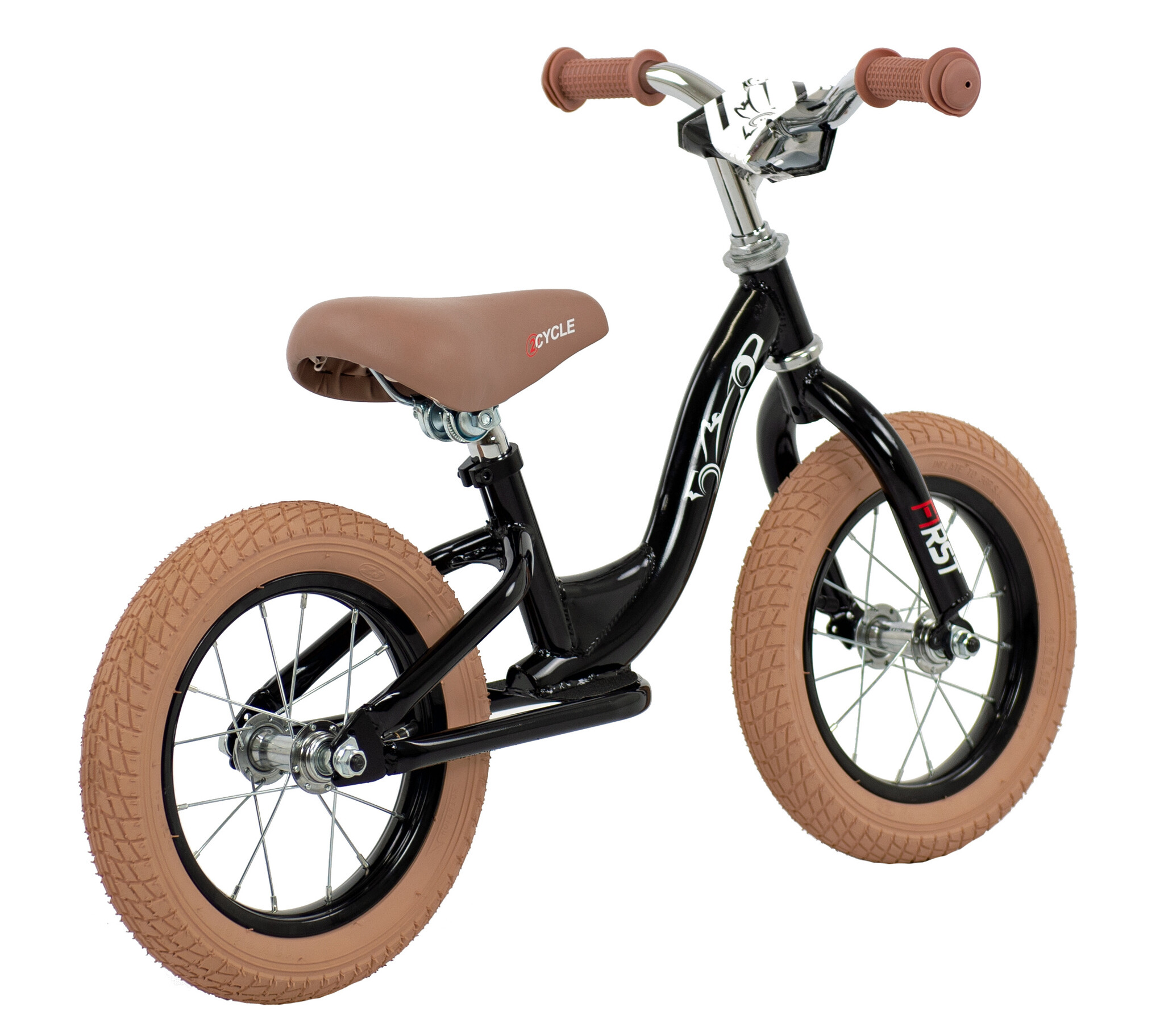 2Cycle - Loopfiets - First - Luchtbanden - Zwart - Loopfiets 2 jaar ...