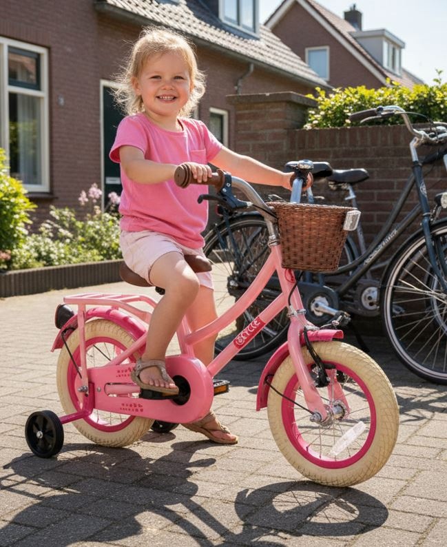 2Cycle Hearts kinderfiets 12 inch (2 tot 4 jaar) voor meisjes roze ...