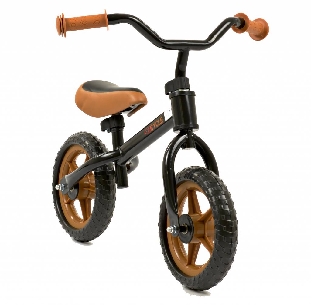 2Cycle Loopfiets - Zwart-Bruin - Balance bike - Speelgoed kopen ...