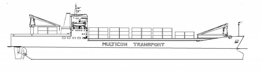 NVM 10.10.059 containerschip - Modelbouwtekeningen.nl