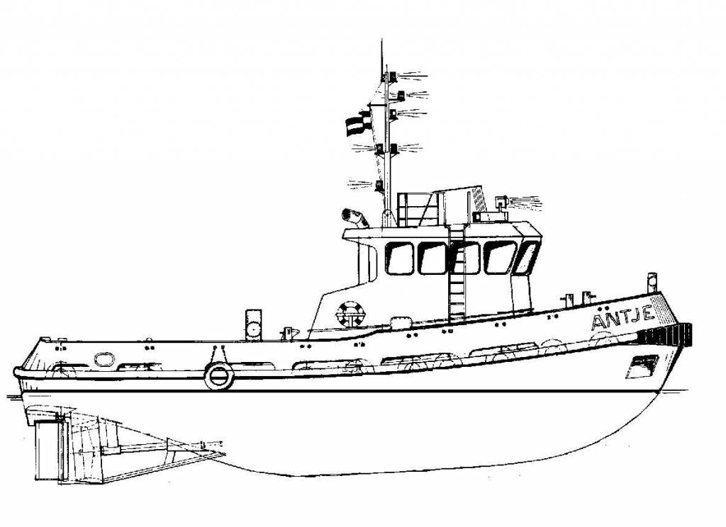 NVM 16.14.001 sleepboot ms "Antje" (1983) (Damen Stantug 1900 ...
