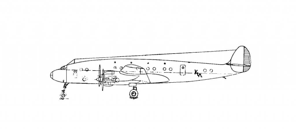 NVM 50.02.001 Lockheed C69 Constellation - Modelbouwtekeningen.nl