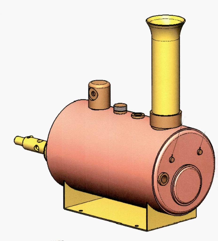 NVM 60.00.011 kleine horizontale stoomketel - Modelbouwtekeningen.nl
