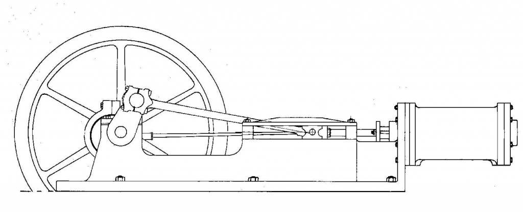 NVM 60.01.005 horizontale stoommachine - Modelbouwtekeningen.nl