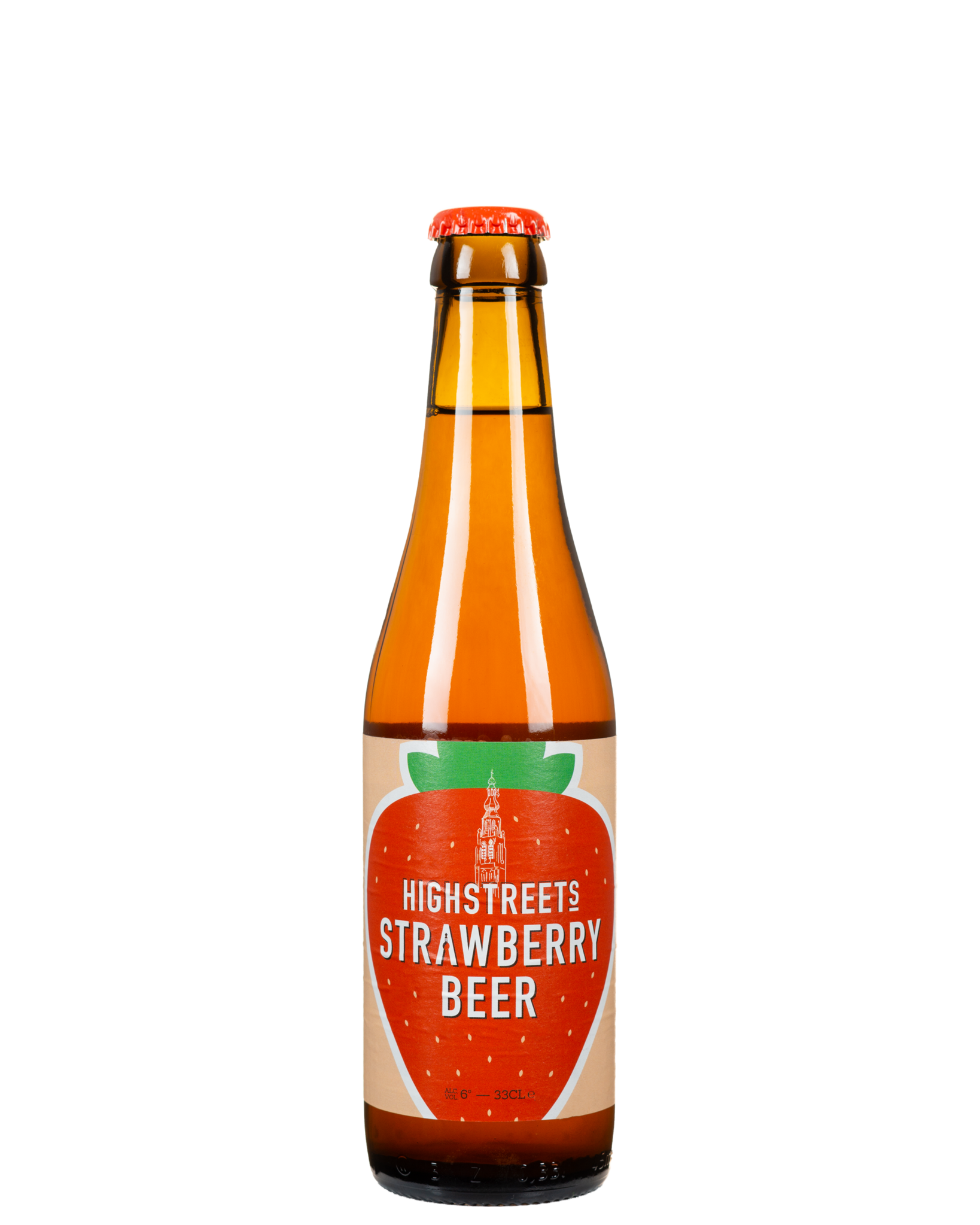 Highstreets Strawberry Beer 33Cl - Buy beer online - Belgian Beer Factory