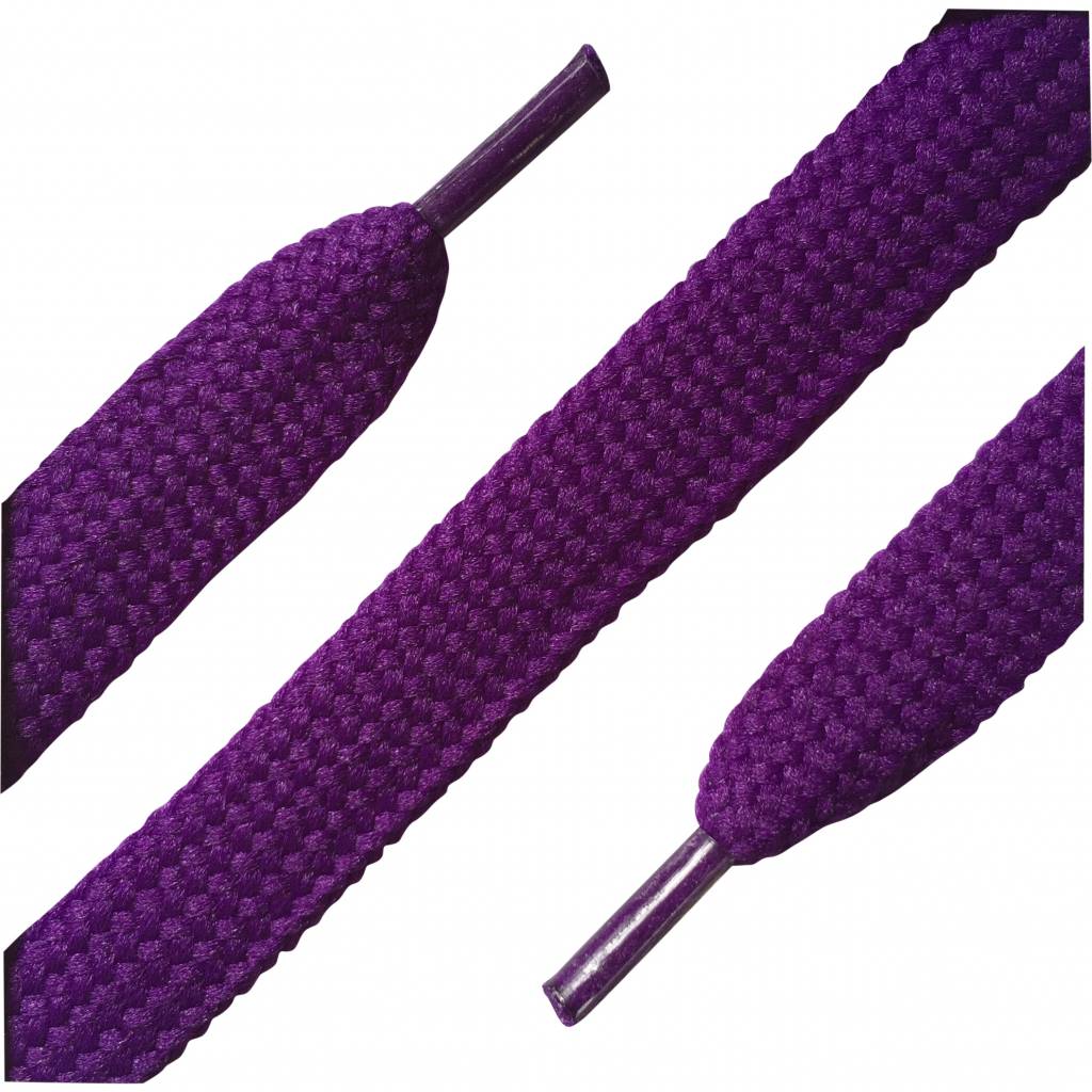 Plat 120 cm - sneakerveter - fel paars kopen bij ShoeSupply
