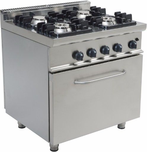 Gasfornuis 4 pits met gas oven - E7/KUPG4LO - Online kopen? - HorecaRama
