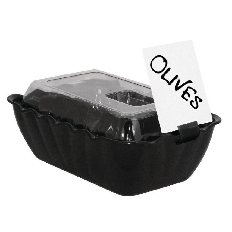 PVC kaartjes voor in de kaart clipjes voor bij buffetten - HorecaRama