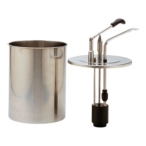 Saus dispenser rond - rvs 6 liter | 865024 - HorecaRama