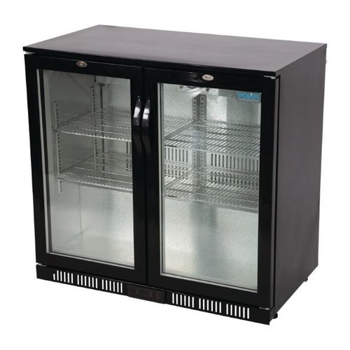 Bar dubbel display koeling - klapdeur zwart - 85cm | Polar GL012 ...